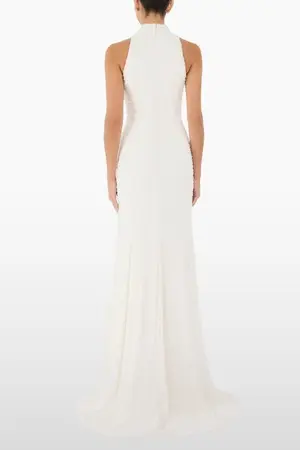 Jenny Packham Mischief Embellished High-neck Maxi Dress - Ivory
