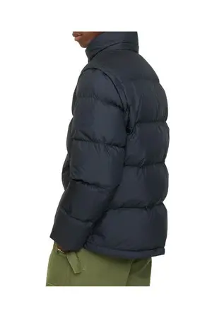 Burberry Detachable Sleeve Puffer Jacket - Navy