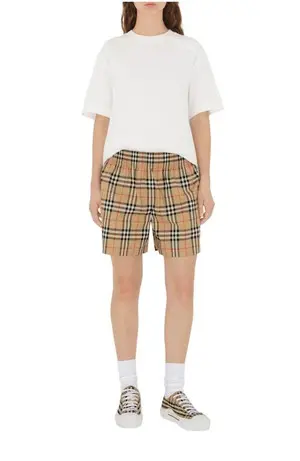 Burberry Checks Shorts For Women
