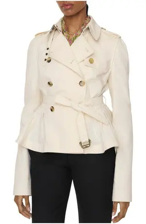 Burberry Textured Outerwear For Women