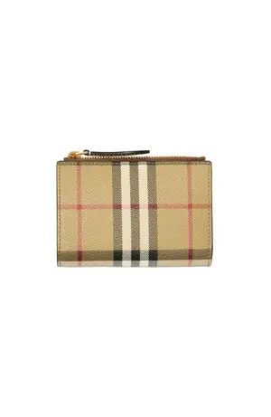 Burberry Gold Tone Wallets For Women