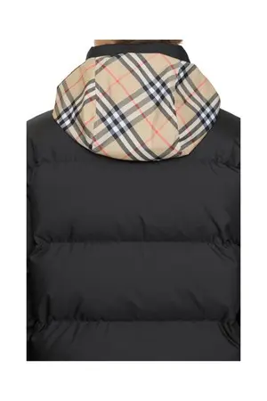 Burberry Checker-tape Snowdon Puffer Jacket