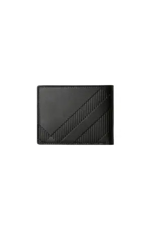 Burberry Embossed Check Slim Bifold Wallet