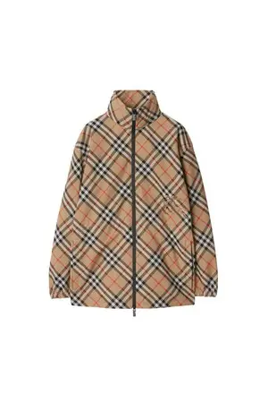 Burberry Check Twill Jacket - Sand