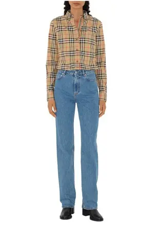 Burberry Fitted Shirts For Women