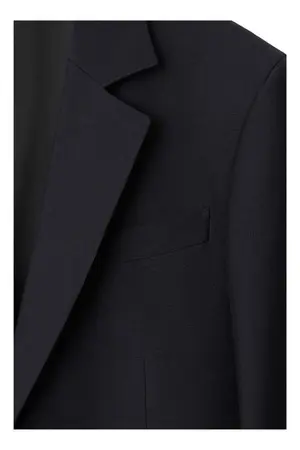 Burberry Wool Tailored Jacket - Navy