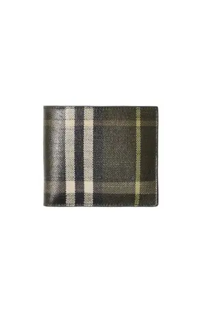 Burberry Check Bifold Wallet - Thicket Green