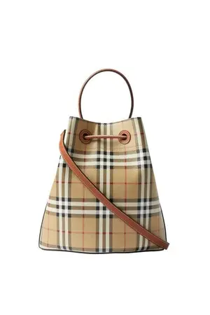 Burberry Small Tb Bucket Bag - Archive Beige/briar Brown