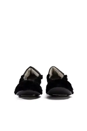 P448 Stella Teddy Ballet Flat - Black