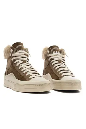 P448 Rail Teddy High-top Sneakers - Coco/fur