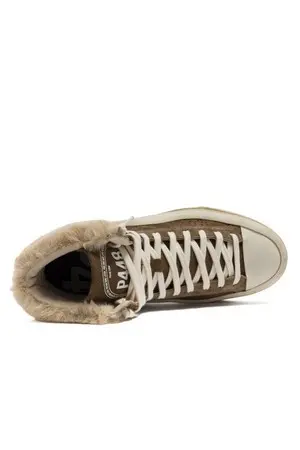 P448 Rail Teddy High-top Sneakers - Coco/fur