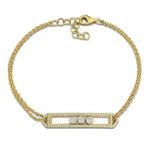 JULIANNA B. Diamond Bar Bracelet - 14k Yellow Gold