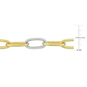 JULIANNA B. Diamond Oval Link Bracelet 14k