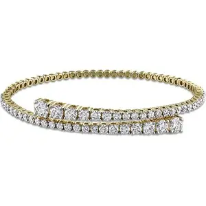 JULIANNA B. 14k Diamond Bangle Bracelet - 14k Yellow Gold