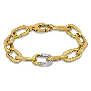 JULIANNA B. Diamond Oval Link Chain Bracelet 14k - 14k Gold