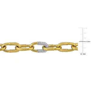 JULIANNA B. Diamond Oval Link Chain Bracelet 14k