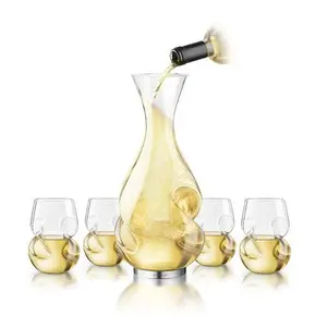 Final Touch L'grand Conundrum Aerator Decanter Set - Clear