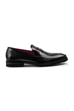 GARDNT Alessandro Leather Loafer - Black