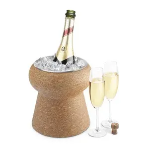 Final Touch Champagne & Wine Cork Beverage Bin - Clear