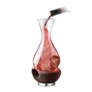 Final Touch L'grand Conundrum Aerator Decanter - Clear