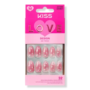 Kiss Love Design My Forever Valentine Valentine's Day Press On Nails - One-color