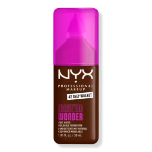 NYX PROFESSIONAL MAKEUP Make 'em Wonder, 24h Soft Matte Foundation Deep Walnut