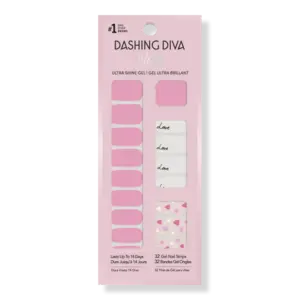 DASHING DIVA Gloss, Gel Nail Polish Strips, Heart To Heart - One-color