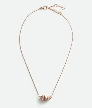 BOTTEGA  VENETA Drop Pendant Necklace - White