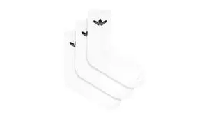 Adidas Trefoil Crew Cushioned Socks - White