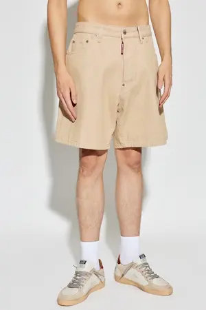 Dsquared2 Boxer Denim Shorts - Beige