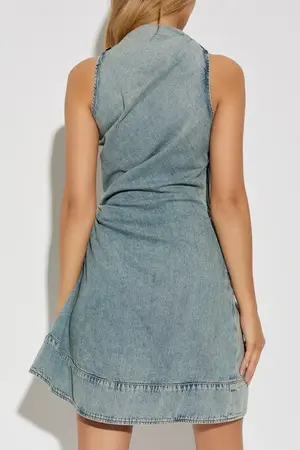 Alexander McQueen Denim Dress - Blue