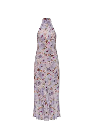 Balmain Silk Floral Print Dress - Multicolour