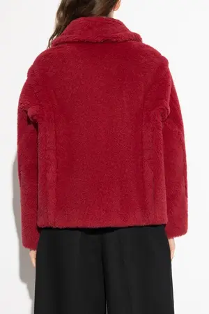 Max Mara Fur Coat - Red
