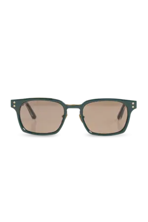 LEISURE SOCIETY Equense Rectangle Sunglasses - Green