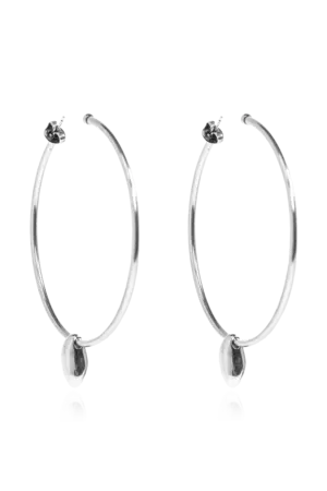 Isabel Marant Étoile Round Hoop Earrings With Pendant - Silver