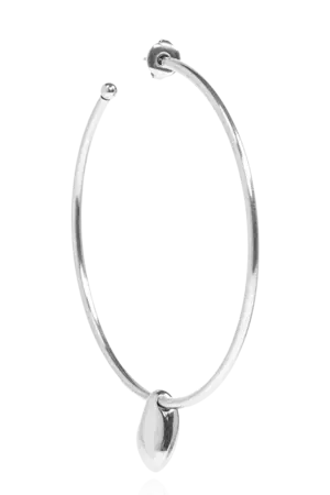 Isabel Marant Étoile Round Hoop Earrings With Pendant - Silver