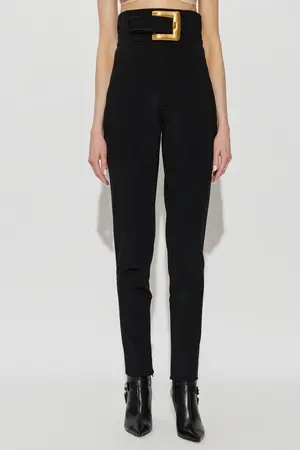 Balmain Trousers With Decorative Belt