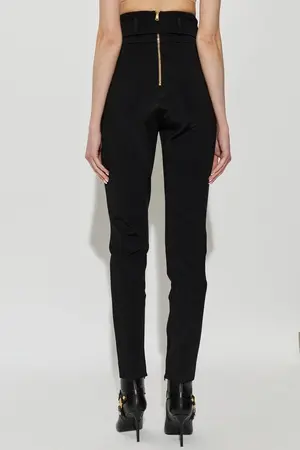Balmain Trousers With Decorative Belt