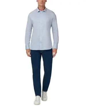 Boggi Milano Regular Fit Jersey Shirt - Light Blue