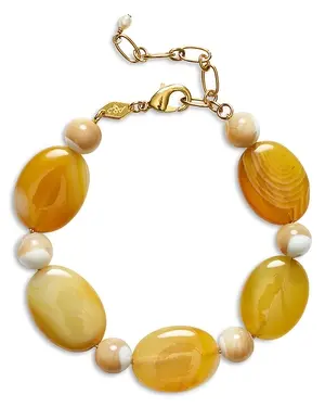 Anni Lu Desert Dreamer Multi Stone Flex Bracelet - Gold/yellow