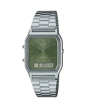 G-Shock Casio Vintage Watch - Silver/green