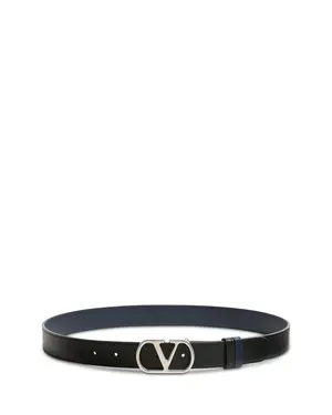 Valentino Garavani Reversible Leather Monogram Belt
