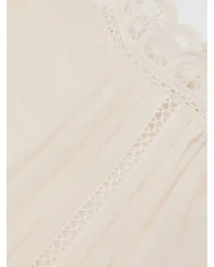 REISS Lace Collar Blouse