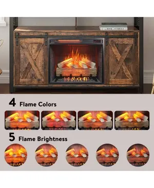 FLYNAMA 23 Inch Infrared Heating Electric Fireplace Insert