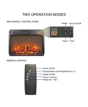 FLYNAMA 23 Inch Electric Fireplace Insert