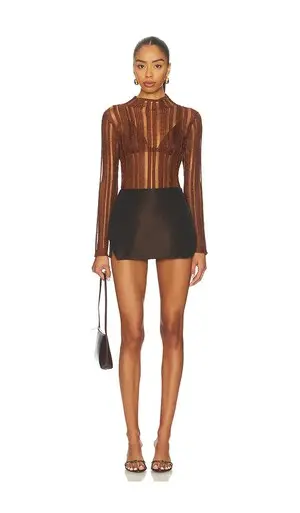 Cult Gaia Kyla Metallic Top