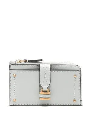 Chloé Paddington Leather Card Case - Sky Blue