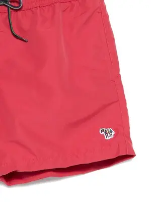 Paul Smith Zebra Logo Swim Shorts - Red