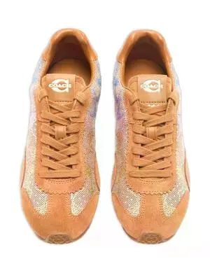 COACH Crystal-embellished Panelled Sneakers