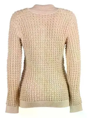 Elisabetta Franchi Textured Knit Cardigan - Neutrals